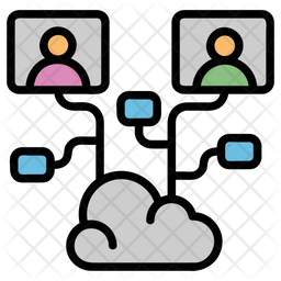 Cluster Icon of Colored Outline style - Available in SVG, PNG, EPS, AI ...