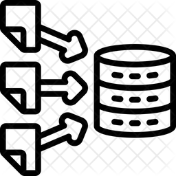 Cluster Computing Icon - Download in Line Style