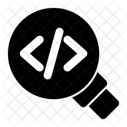 Code Bug Search Icon - Download in Glyph Style