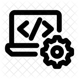 Code Configuration Icon - Download in Line Style