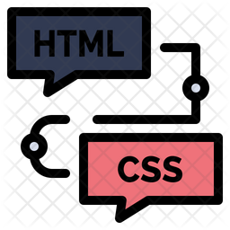 Code Process Icon - Download in Colored Outline Style