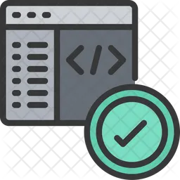 Code Quality Icon - Download in Colored Outline Style