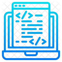 Coding Icon - Download in Gradient Style