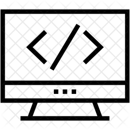 Coding Icon - Download in Line Style