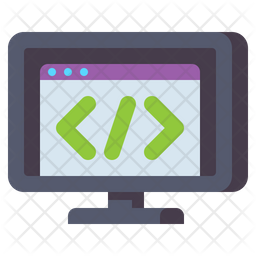 Coding Icon - Download in Flat Style