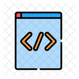 Coding Icon - Download in Doodle Style