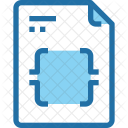 Coding File Icon - Download in Colored Outline Style