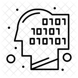 Coding Mind Icon - Download in Line Style