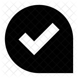 Completed task Icon - Download in Glyph Style