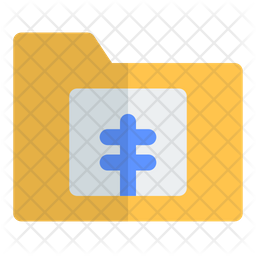 Database folder Icon - Download in Flat Style