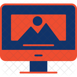 Computer Icon - Download in Dualtone Style