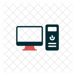 Computer Icon - Download in Dualtone Style