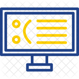 Computer Icon - Download in Dualtone Style