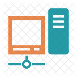 Computer Icon - Download in Dualtone Style