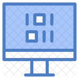 Computer Binary Code Icon - Download In Dualtone Style