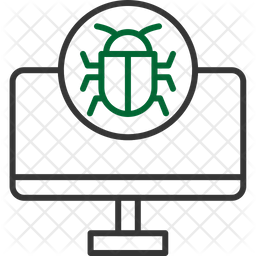 Computer Bug Icon - Download in Dualtone Style