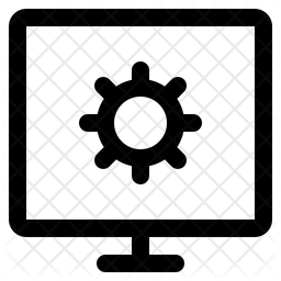 Computer configuration Icon - Download in Line Style