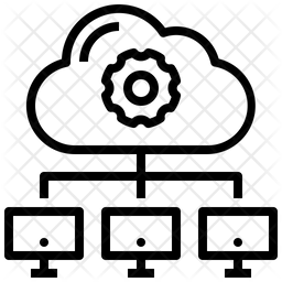 Computer connection Icon - Download in Line Style