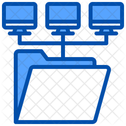 Computer Connection Icon - Download in Dualtone Style