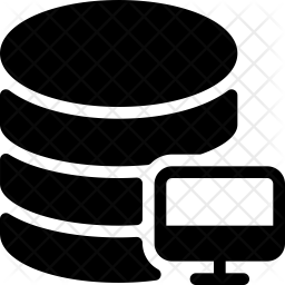 Computer database Icon - Download in Glyph Style