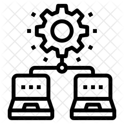 Computer Engineering Icon - Download in Line Style