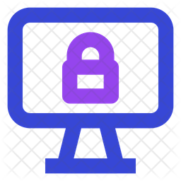 Computer lock Icon - Download in Dualtone Style