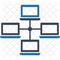 Computer Network Icon - Download in Flat Style