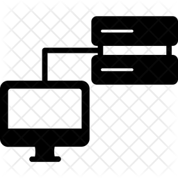 Computer Network Icon - Download in Glyph Style