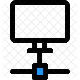 Computer Network Icon - Download in Flat Style