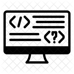 Computer Php Code Icon - Download in Glyph Style