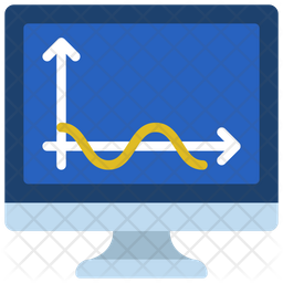 Computer Report Icon - Download In Flat Style