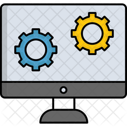 Computer Science Theory Icon - Download in Colored Outline Style