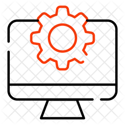 Computer Setting Icon - Download in Dualtone Style