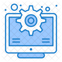 Computer Setting Icon - Download in Dualtone Style
