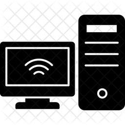 Computer System Icon - Download in Glyph Style
