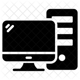 Computer system Icon - Download in Glyph Style