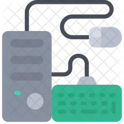 Computer System Icon - Download in Flat Style