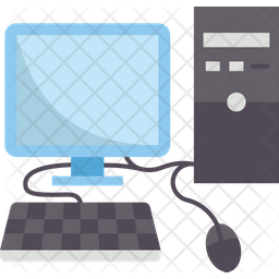 Computer System Icon - Download in Flat Style