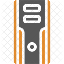 Computer Tower Icon - Download in Dualtone Style