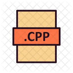 Cpp File Icon - Download in Colored Outline Style