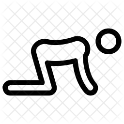 Crawling Icon - Download in Flat Style