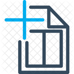 Create File Icon - Download in Dualtone Style