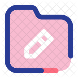 Create Folder Icon - Download in Colored Outline Style