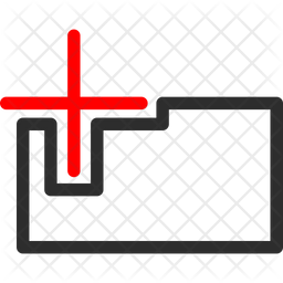 Create Folder Icon - Download in Line Style