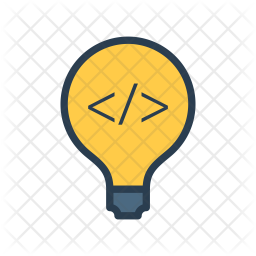 Creative coding Icon - Download in Colored Outline Style