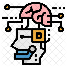Creative Thinking Icon - Download in Colored Outline Style