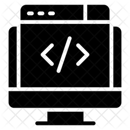 Custom coding Icon - Download in Glyph Style