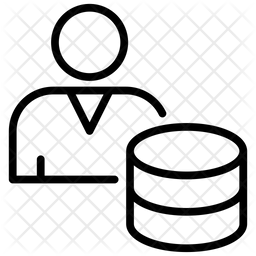 Customer Database Icon - Download in Line Style