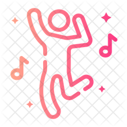 Dancing Icon - Download in Gradient Style