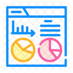 Dashboard Icon - Download in Colored Outline Style